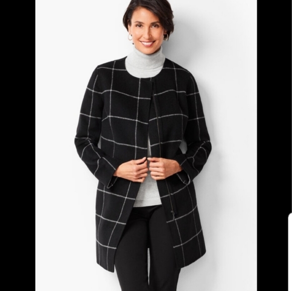 Talbots | Jackets & Coats | Talbots Window Pane Double Face Topper Sp | Poshmark